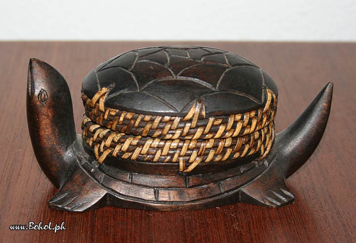 Wooden Turtle Jewelry Box